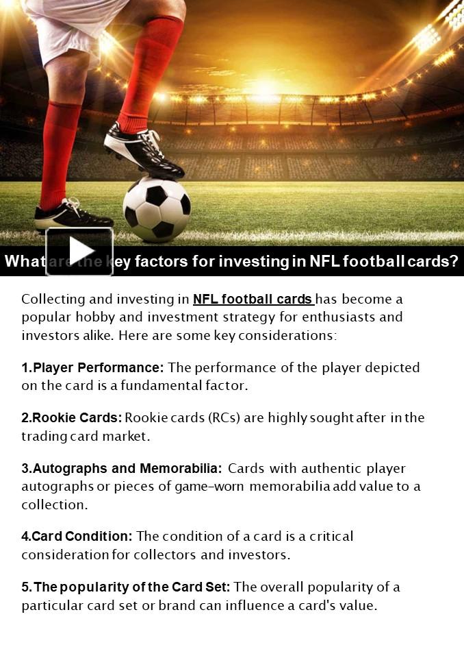 PPT – What are the key factors for investing in NFL football cards ...