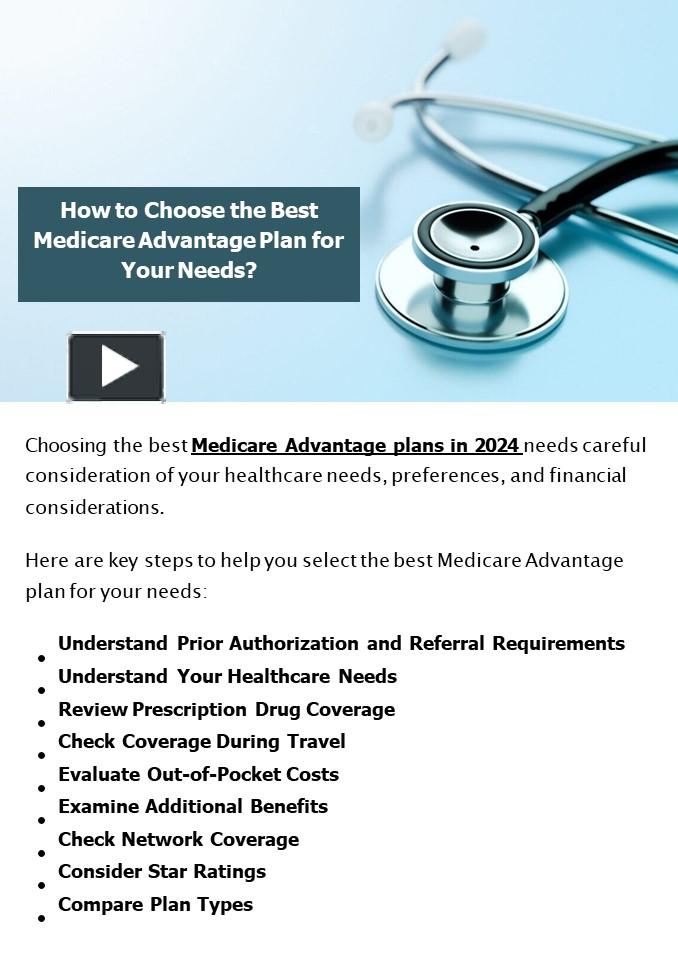 How to Choose the Best Medicare Advantage Plan for Your Needs ...