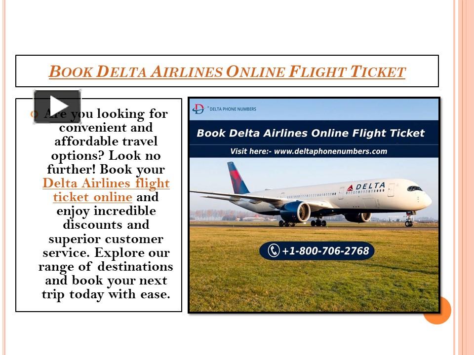 Delta Airlines Last-Minute Flight Tickets presentation | free to download