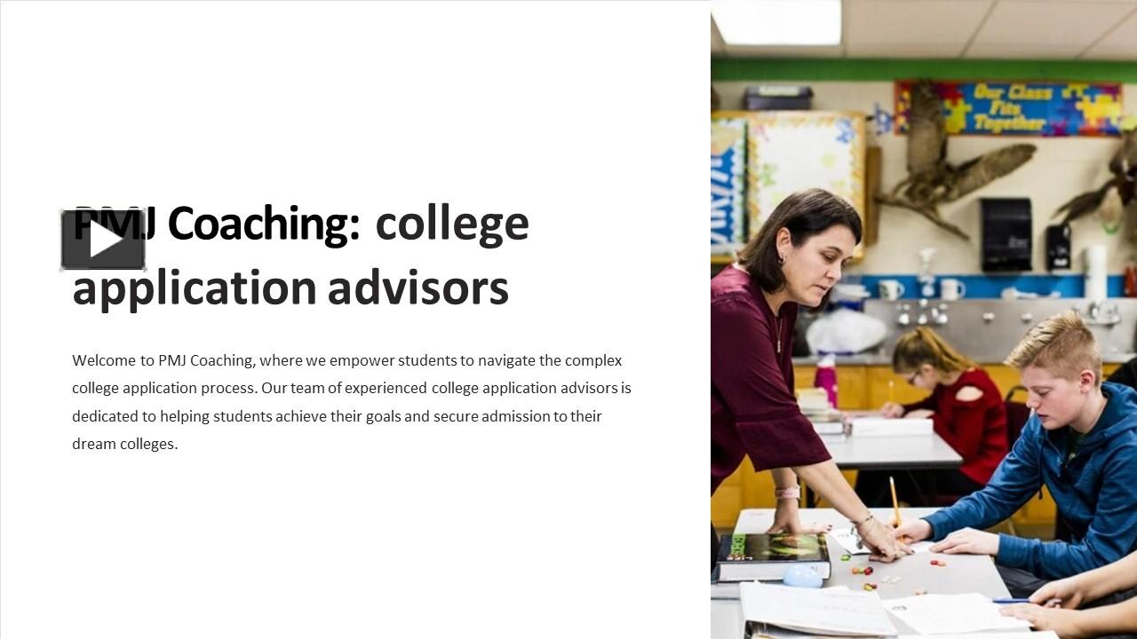 PPT – Expert College Application Advisors for Your Success Journey ...
