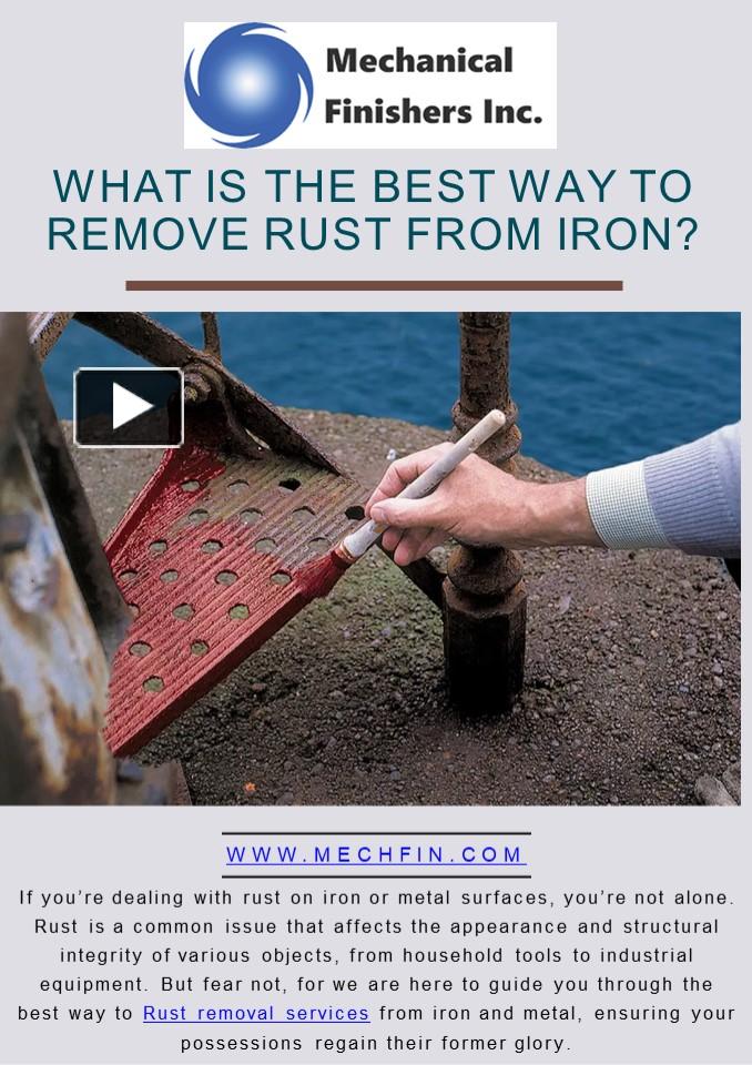 PPT – What is the Best Way to Remove Rust from Iron PowerPoint ...