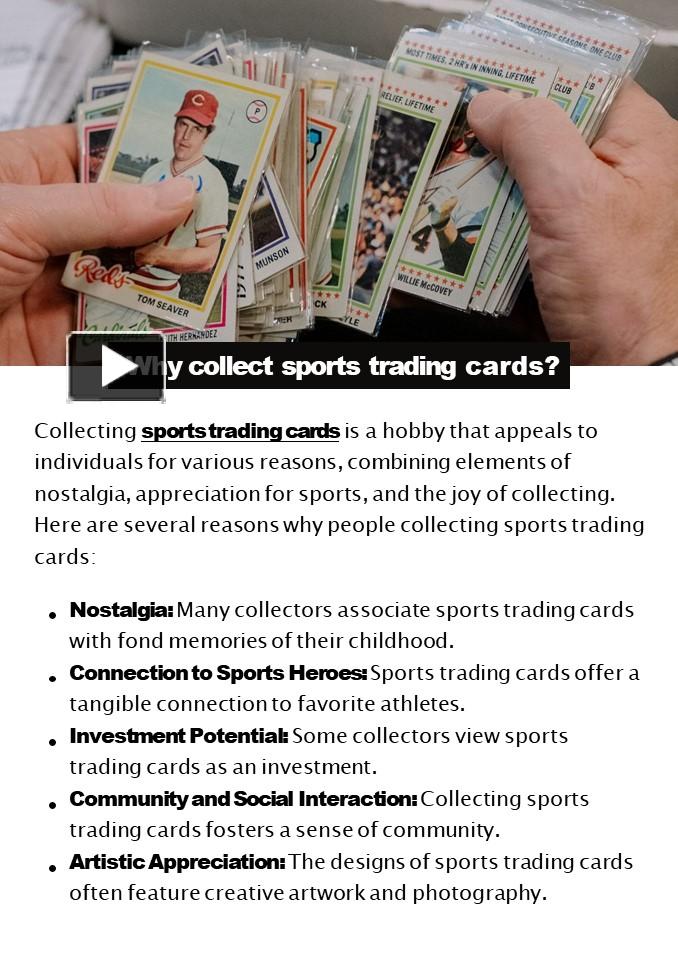 PPT – Why collect sports trading cards? PowerPoint presentation | free ...