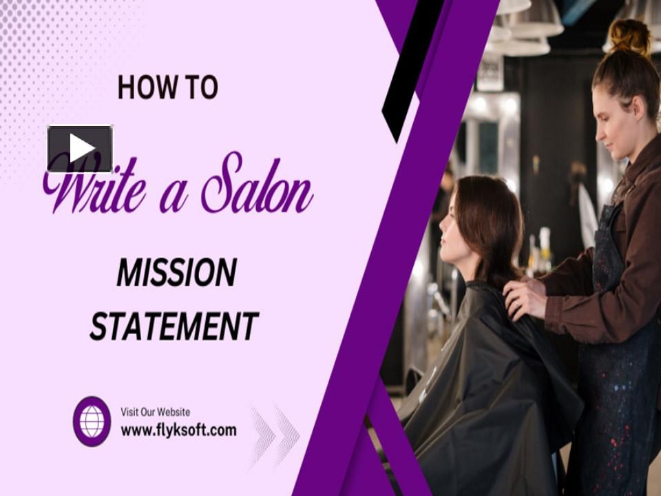 How to Write a Salon Mission Statement presentation | free to download
