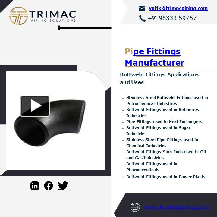 Pipe Fittings|Pipe Fitting Stub End – Lap Joints|Pipe Fitting End-Caps ...