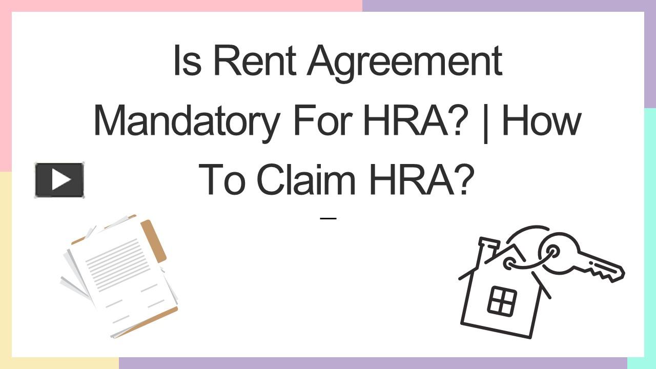 PPT – Is Rent Agreement Mandatory For HRA? | How To Claim HRA ...