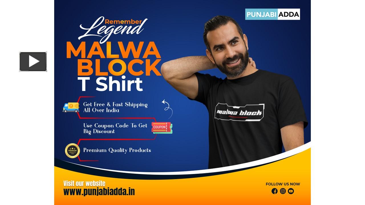 Top Malwa Block T Shirt at Punjabi Adda presentation | free to download