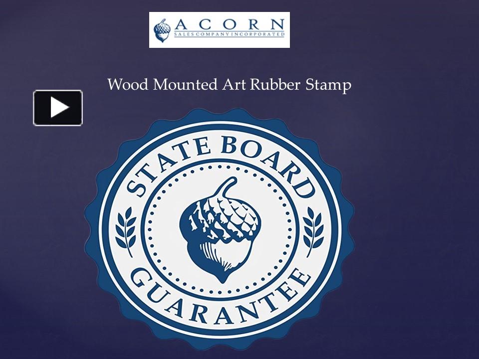 PPT – Wood Mounted Art Rubber Stamp PowerPoint presentation | free to ...