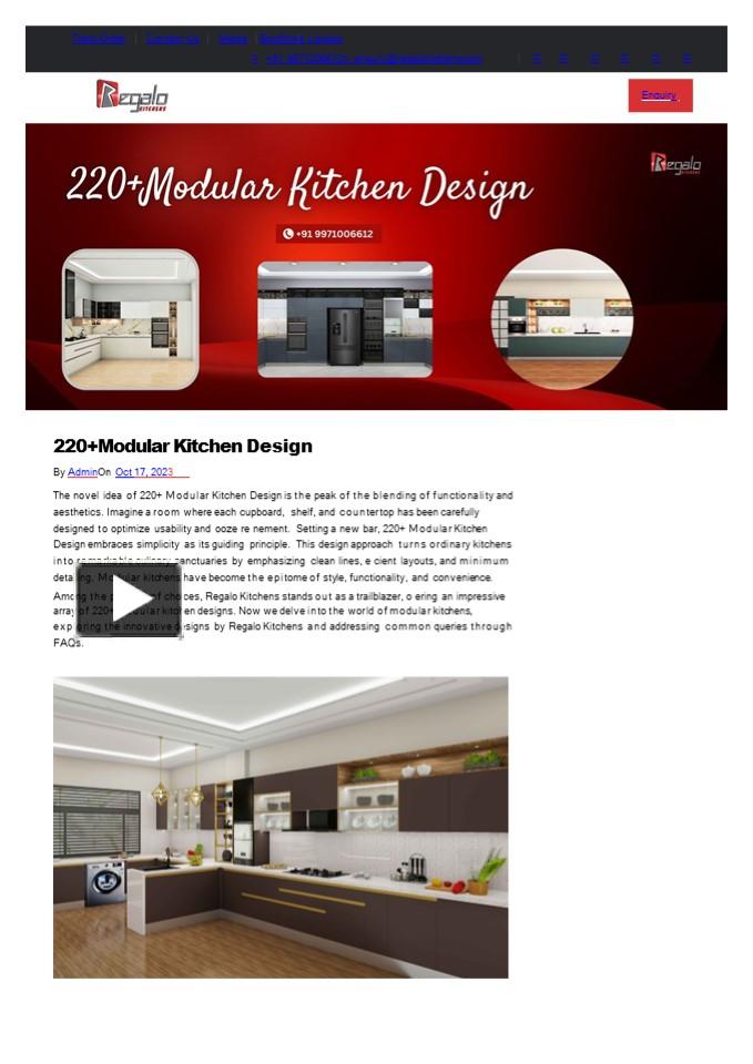 PPT – 220+Modular Kitchen Design PowerPoint presentation | free to ...
