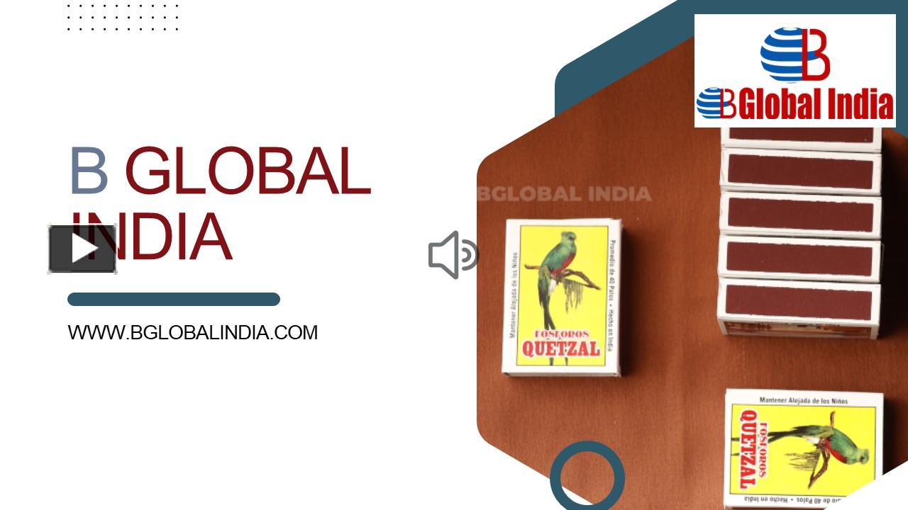 PPT – Matchbox Exporting Company in India PowerPoint presentation ...