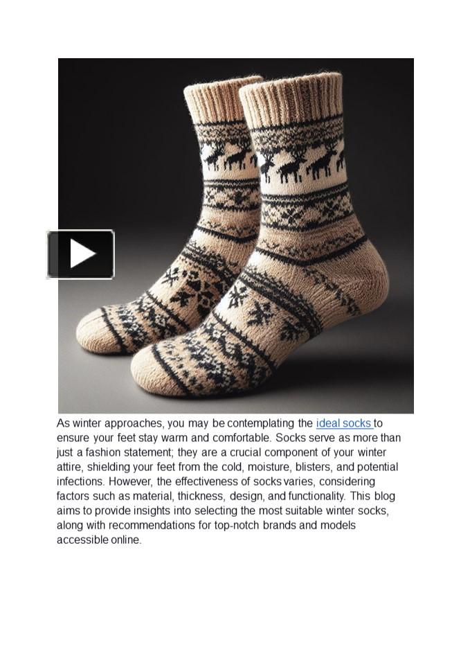PPT – Which socks are best for winter PowerPoint presentation | free to ...