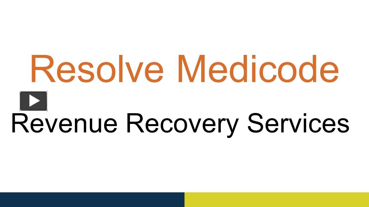 Revenue Recovery Services presentation | free to download