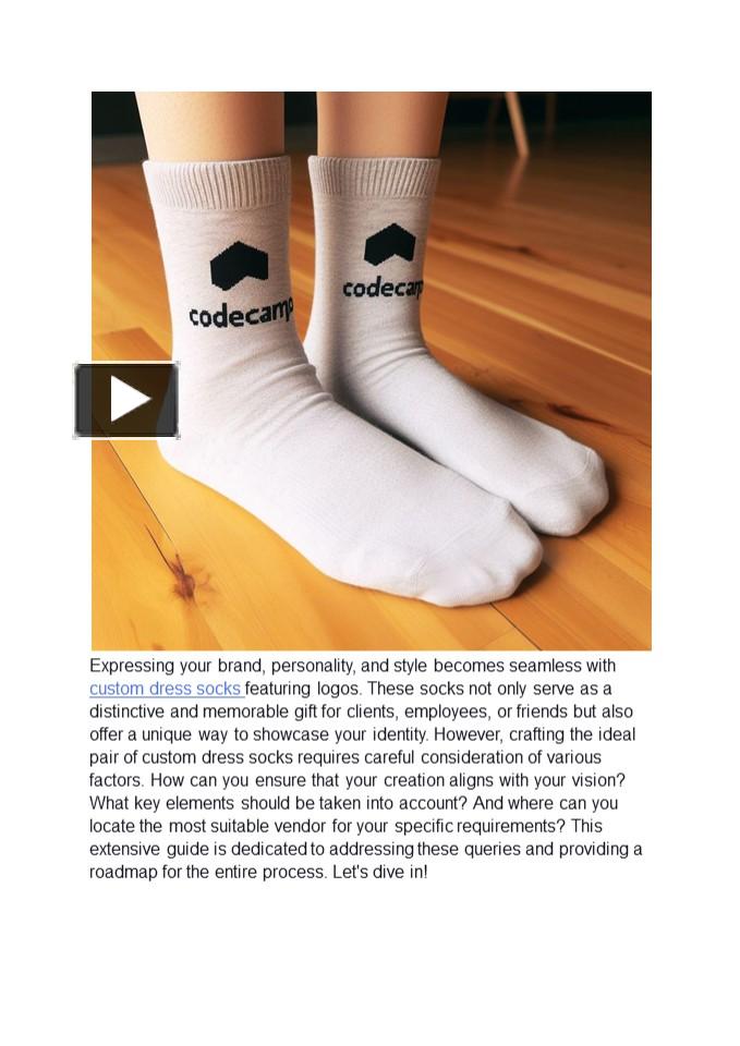 Ultimate Guide to Custom Dress Socks with Logo presentation | free to ...