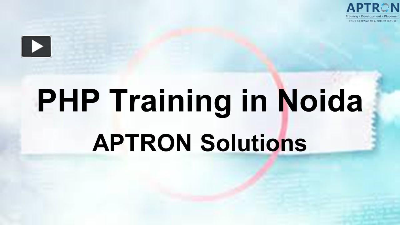PPT – PHP Training in Noida PowerPoint presentation | free to download ...