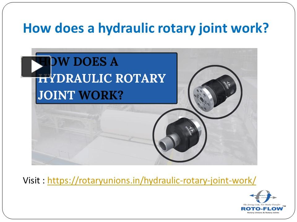 How does a hydraulic rotary joint work? - Roto Flow Technologies India ...