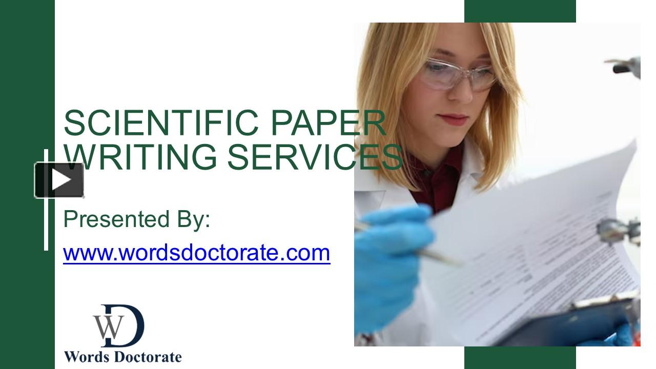 PPT – SCIENTIFIC PAPER WRITING SERVICES PowerPoint presentation | free ...