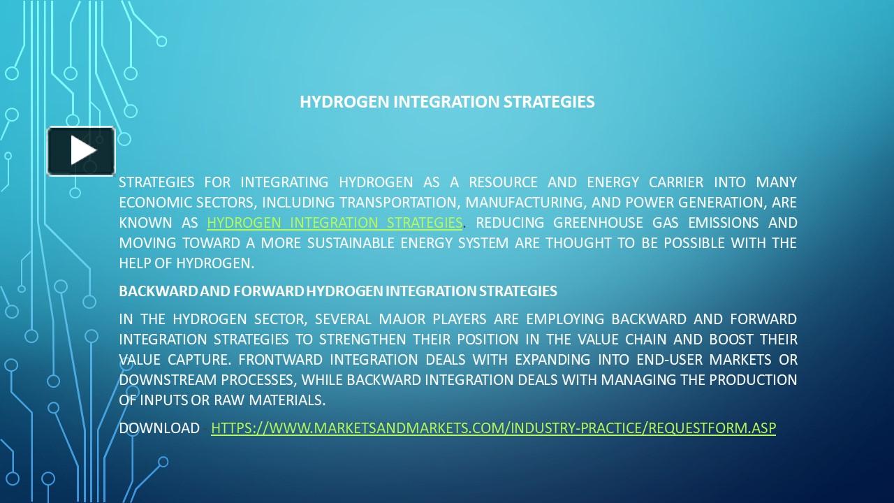 PPT – Hydrogen Integration Strategies (1) PowerPoint presentation ...