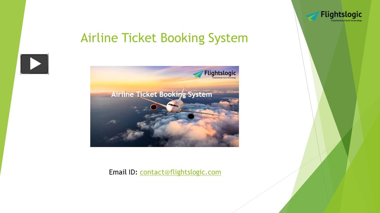 PPT – Airline Ticket Booking System PowerPoint presentation | free to ...