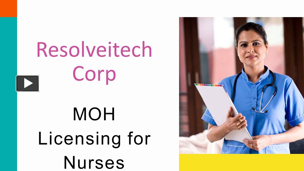 MOH Licensing for Nurses presentation | free to download