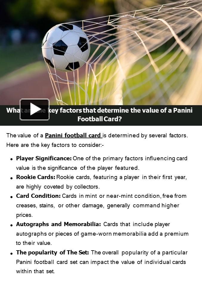 PPT – What are the key factors that determine the value of a Panini ...