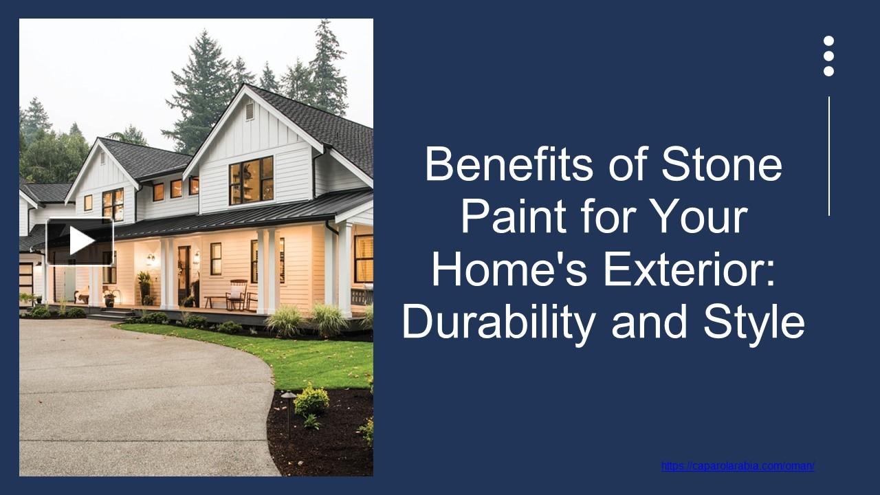 PPT – Benefits of Stone Paint for Your Home's Exterior Durability and ...