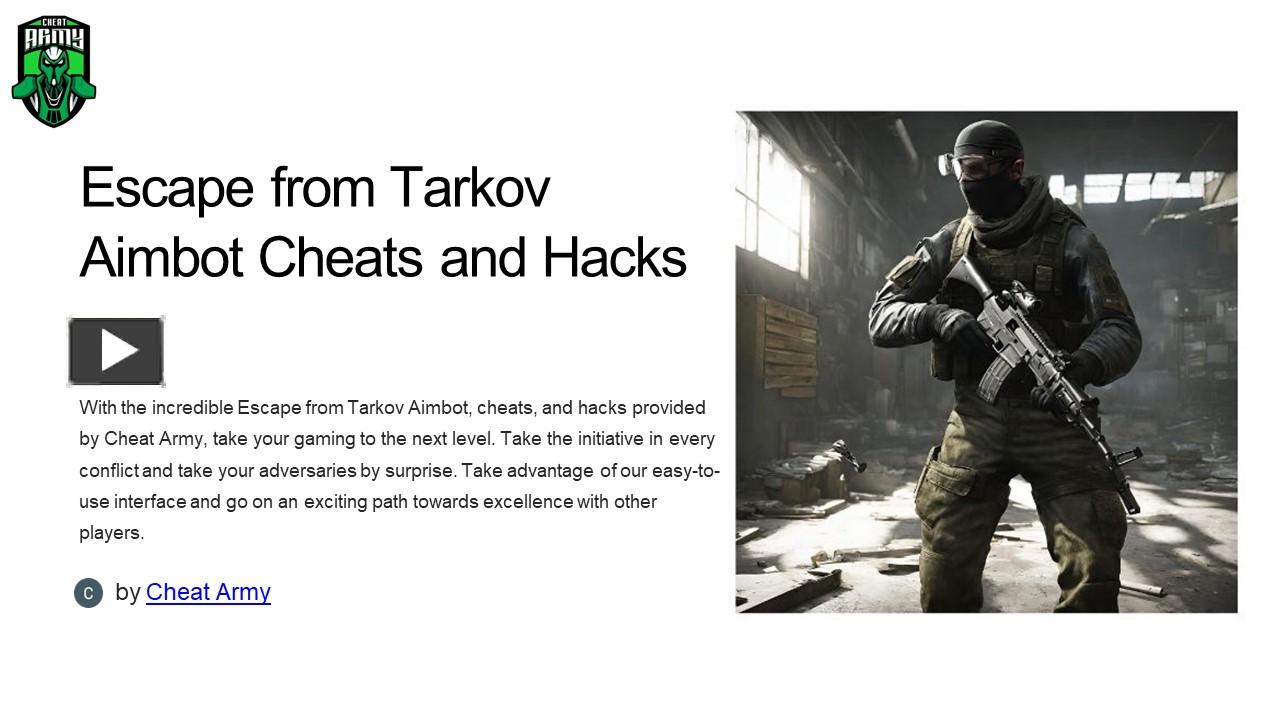 PPT – Escape from Tarkov Aimbot Cheats and Hacks PowerPoint ...