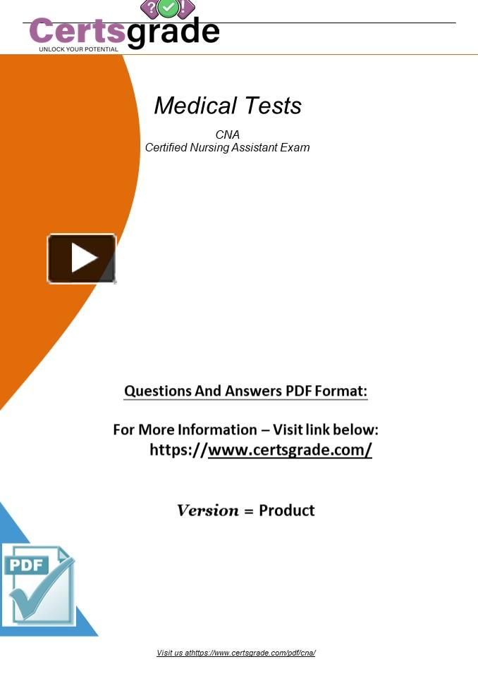 Updated Certsgrade CNA Practice Test PDF Dumps presentation | free to ...