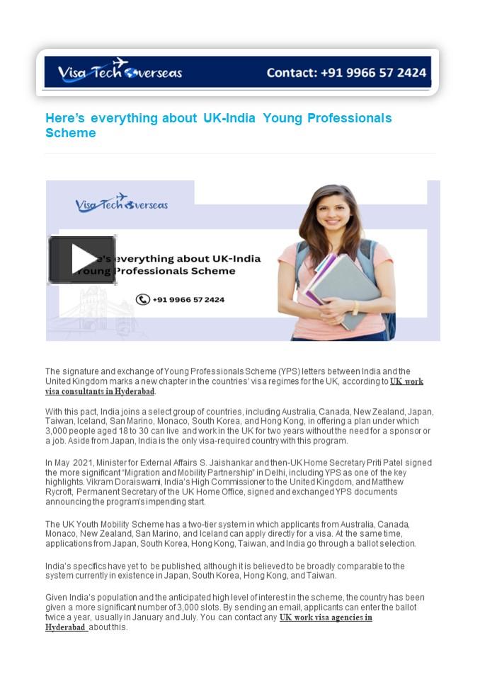 PPT – Here’s everything about UK-India Young Professionals Scheme ...
