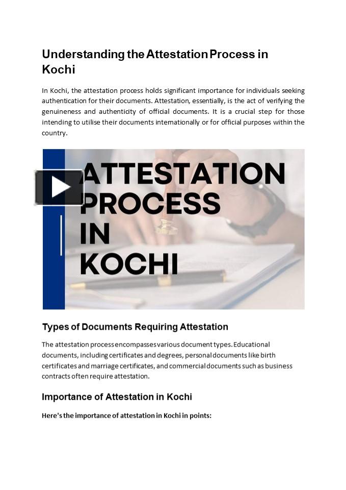 PPT – Understanding the Attestation Process in Kochi PowerPoint ...