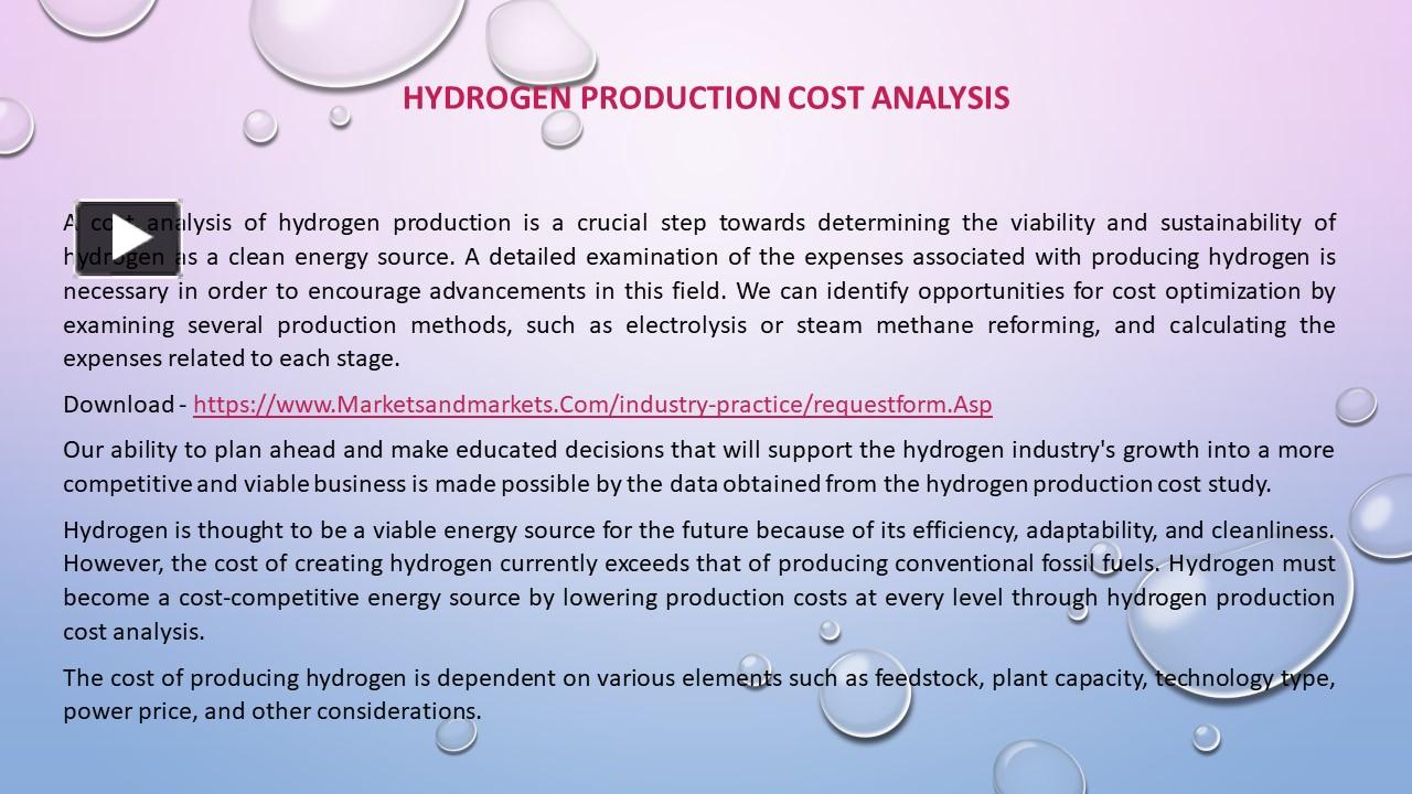 PPT – Hydrogen Production Cost Analysis (1) PowerPoint presentation ...
