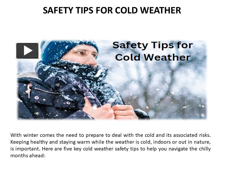 Human Safety Tips Cold Winter presentation | free to download