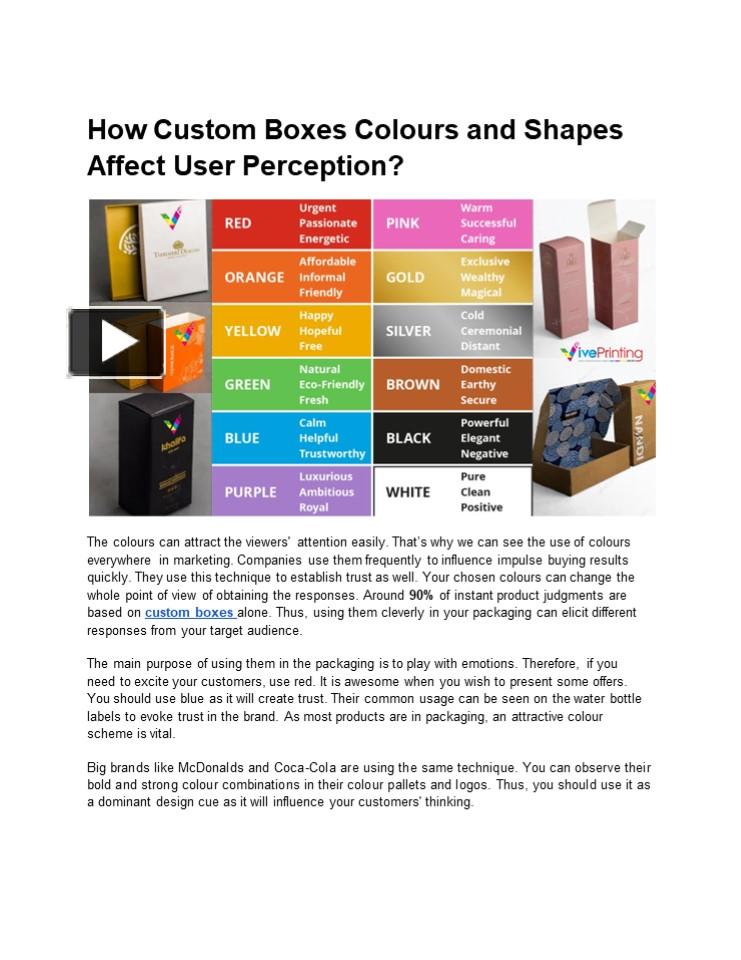 How Custom Boxes Colours and Shapes Affect User Perception ...