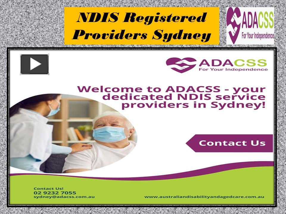 Ndis Registered Providers Sydney (1) presentation | free to download