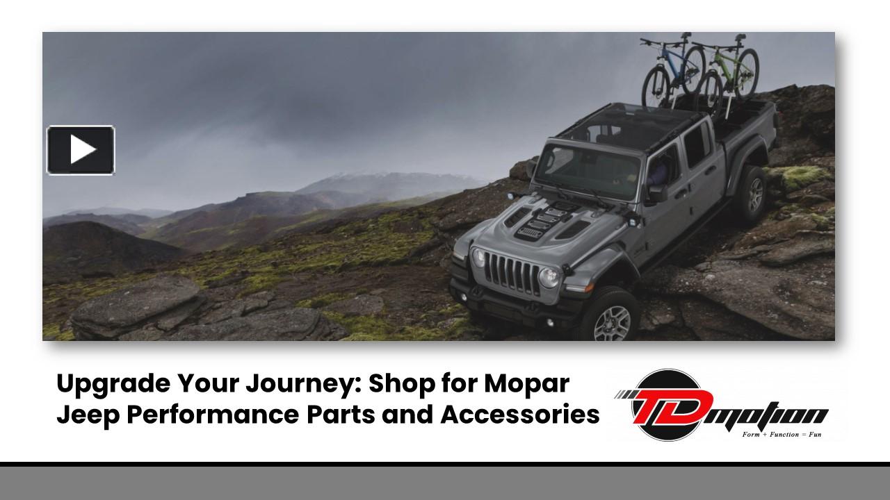 Upgrade Your Journey: Shop for Mopar Jeep Performance Parts and ...