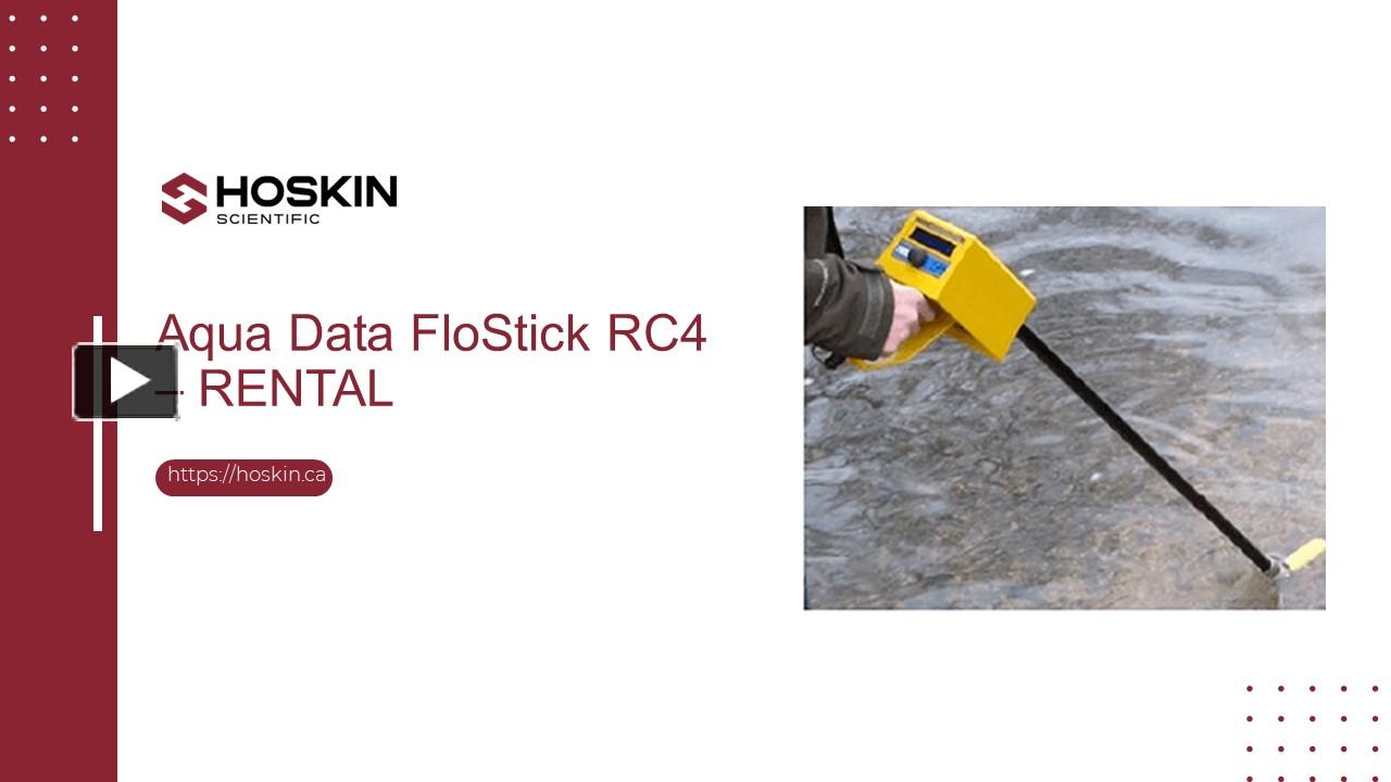 Aqua Data Flostick RC4 | Hoskin | Velocity Meter Rental Canada ...