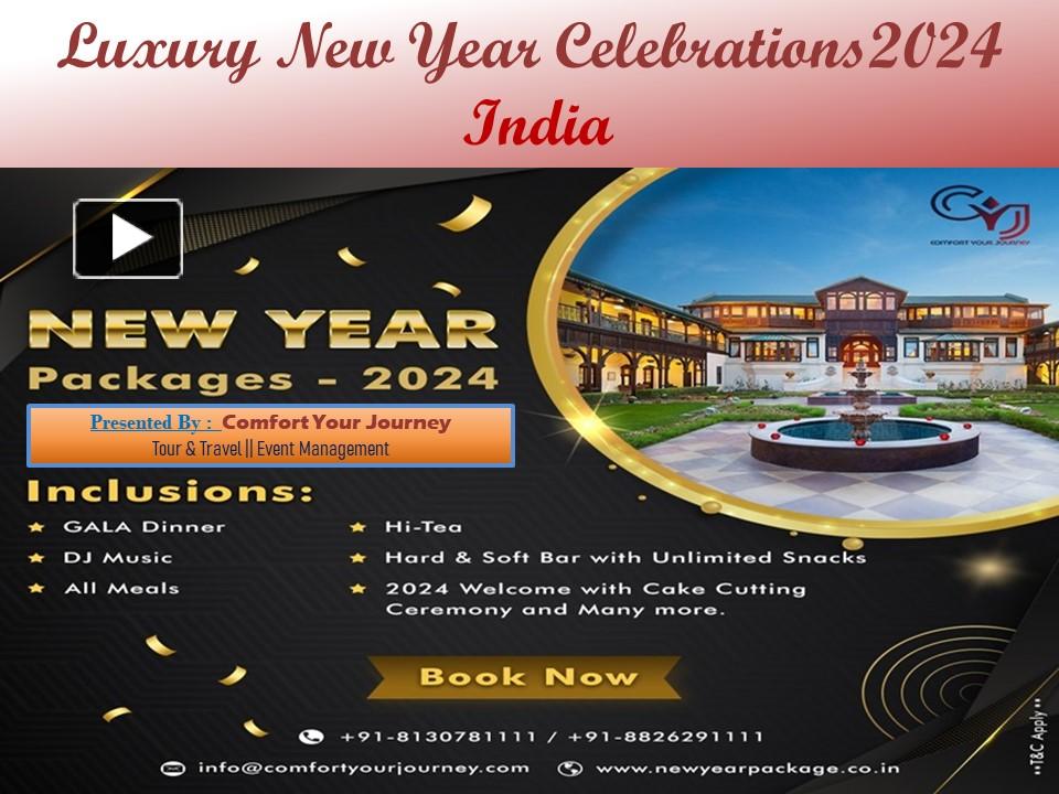 Luxury New Year Packages In India | New Year Package presentation ...