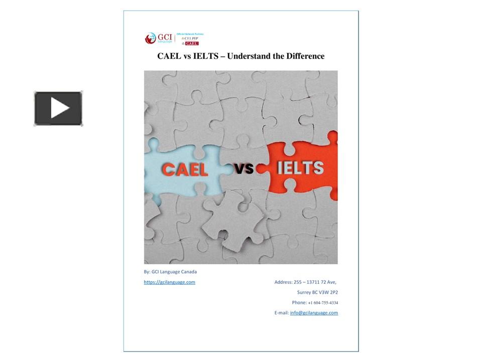PPT – CAEL vs IELTS – Understand the Difference PowerPoint presentation ...