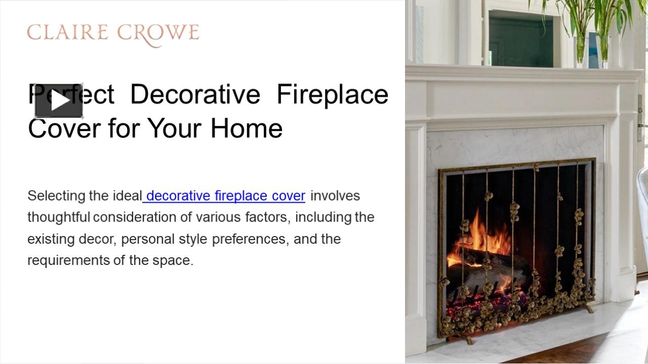 Perfect Decorative Fireplace Cover for Your Home presentation | free to ...