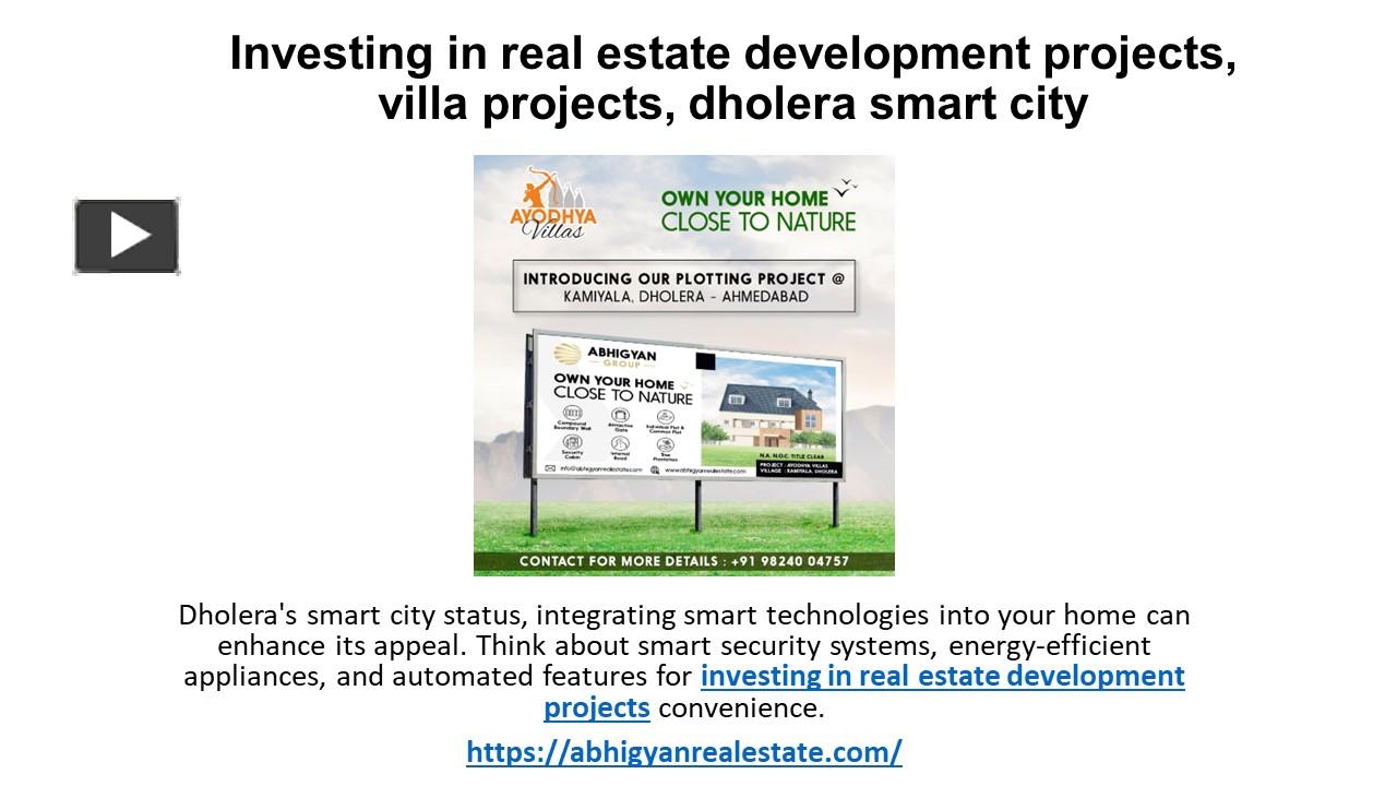 PPT – Investing in real estate development projects, villa projects ...