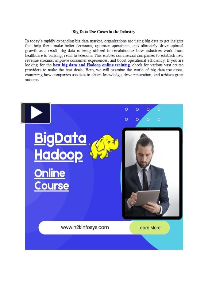 PPT – Big Data Use Cases in the Industry PowerPoint presentation | free ...