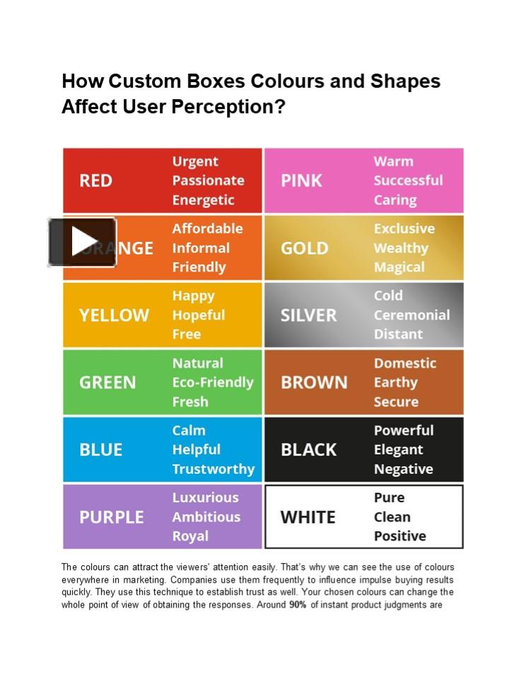PPT – How Custom Boxes Colours and Shapes Affect User Perception ...