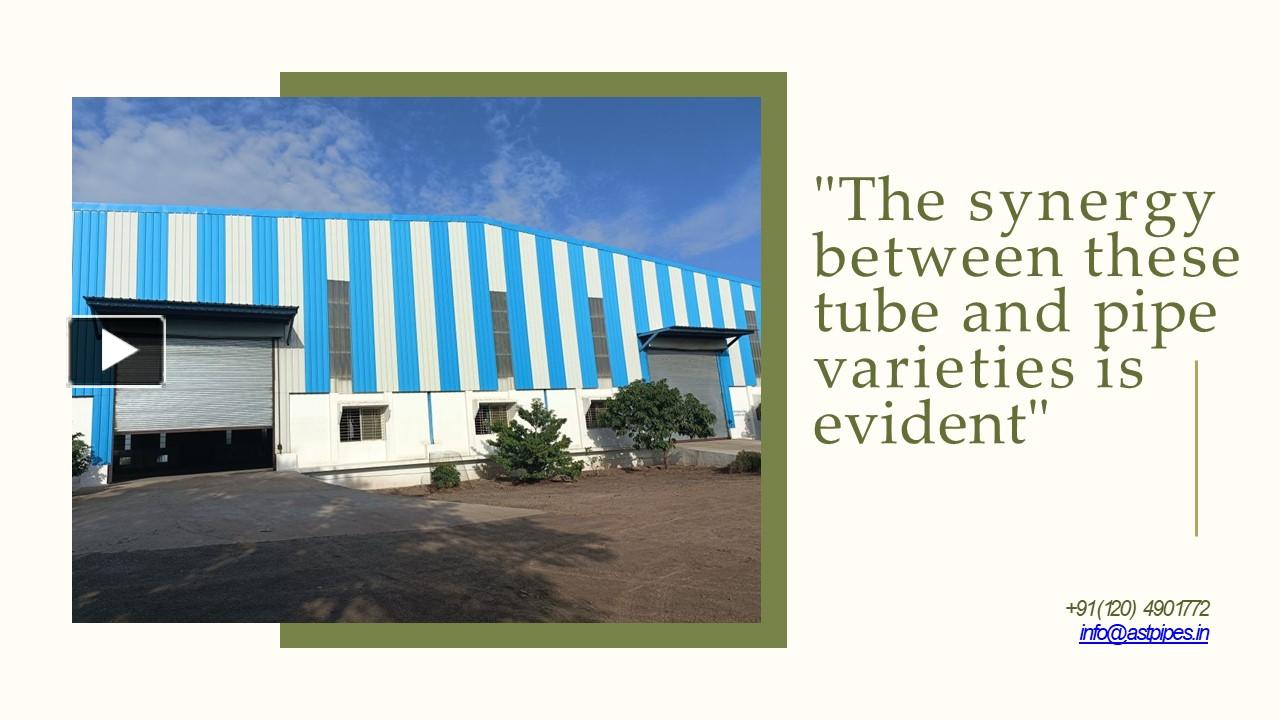 PPT – "The synergy between these tube and pipe varieties is evident ...