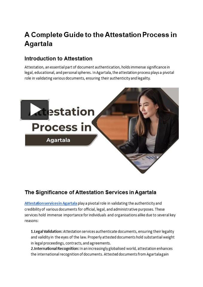 A Complete Guide to the Attestation Process in Agartala presentation ...