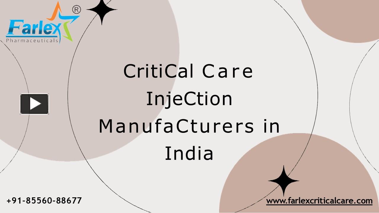 PPT – Critical Care Injection Manufacturers in India PowerPoint ...