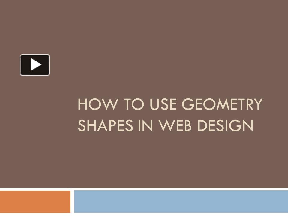 How to Use Geometry Shapes in Web Design (1) presentation | free to ...