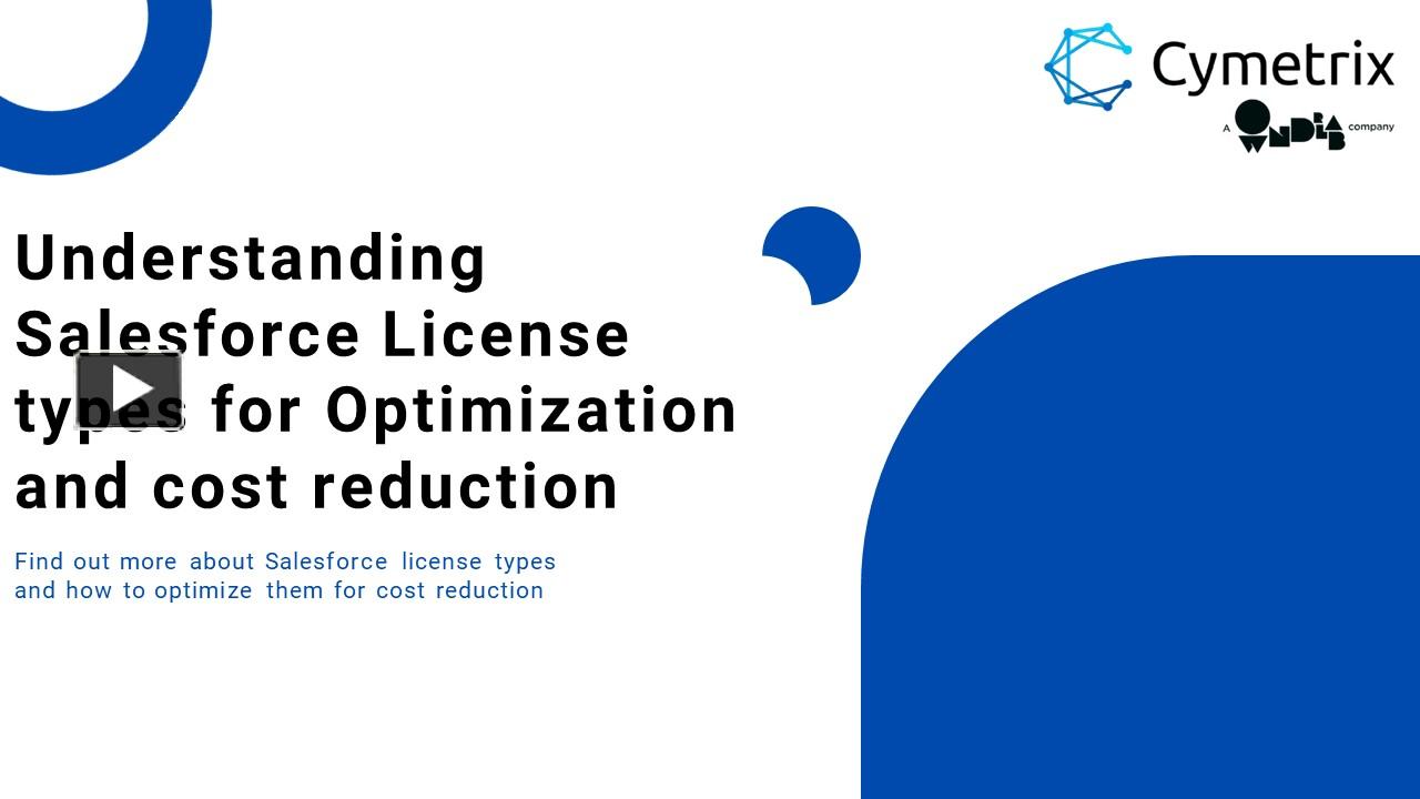 PPT – UNDERSTANDING SALESFORCE LICENSE TYPES FOR OPTIMIZATION AND COST ...