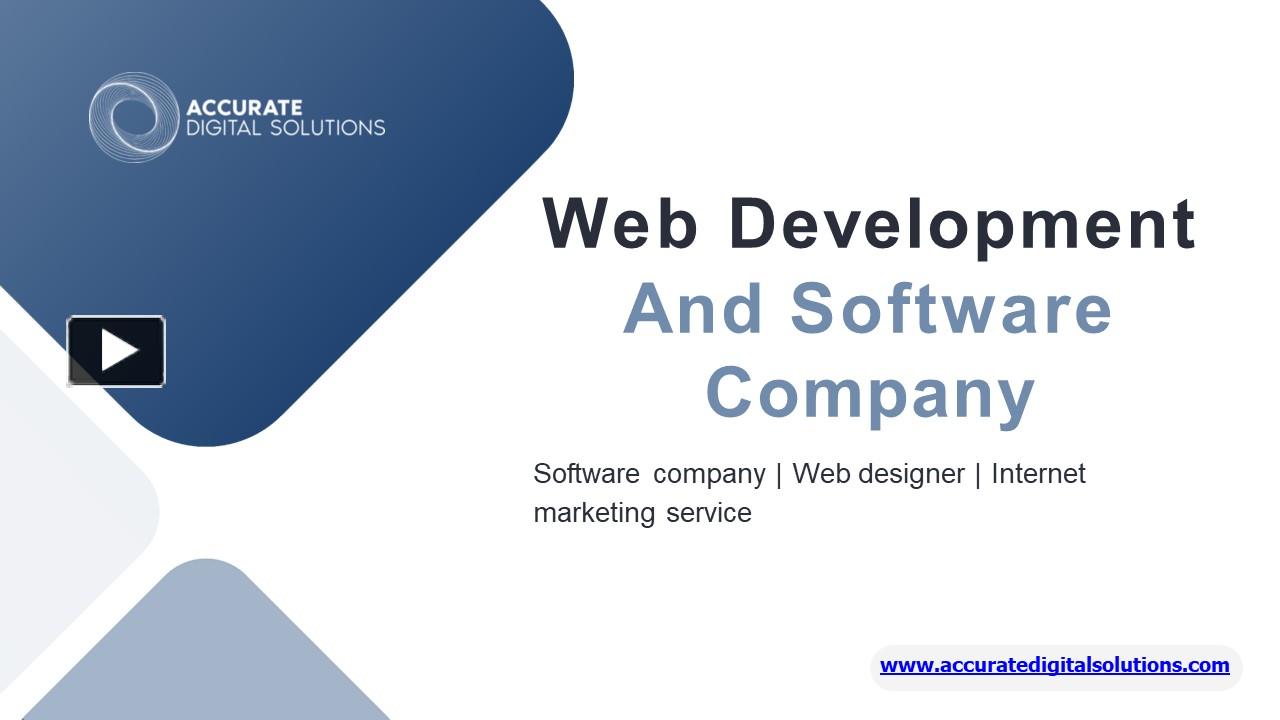 Web Development And Software Company- accuratedigitalsolutions ...