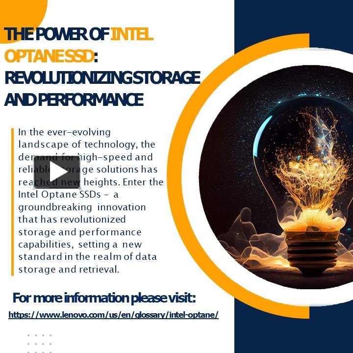 PPT – The Power of Intel Optane SSD: Revolutionizing Storage and ...