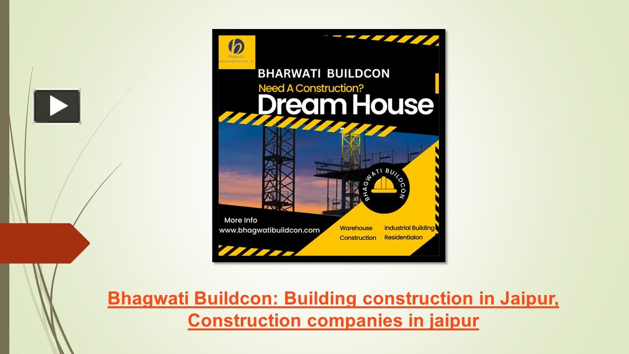 PPT – Bhagwati Buildcon: Building construction in Jaipur, Construction ...
