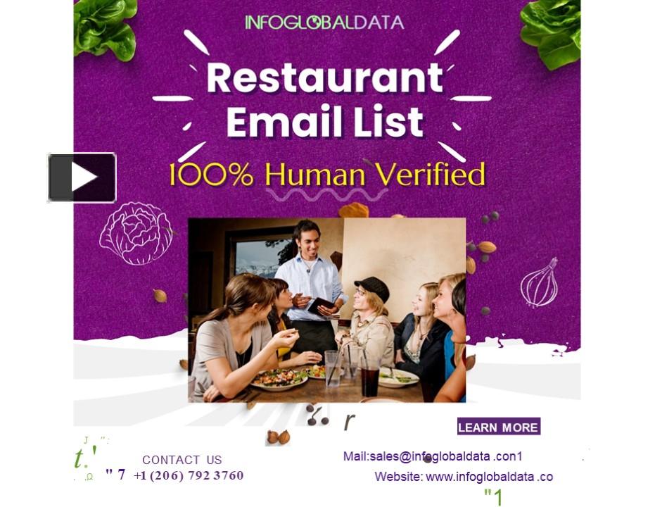 Use This Restaurant Email List to Connect with Your Prospects ...