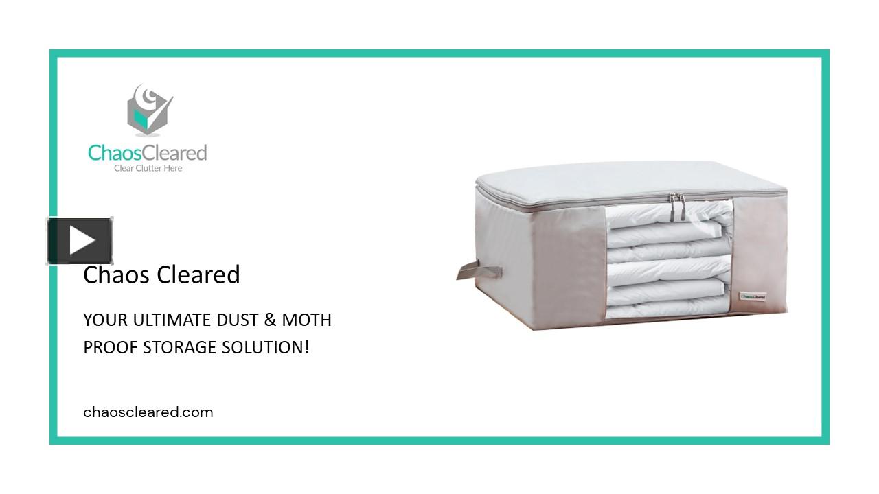 PPT – Dust and Moth Proof Storage Bag for Clothes and Blankets - Chaos ...